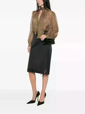 Valentino Garavani Leopard-print Pussy-bow Blouse