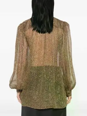 Valentino Garavani Leopard-print Pussy-bow Blouse