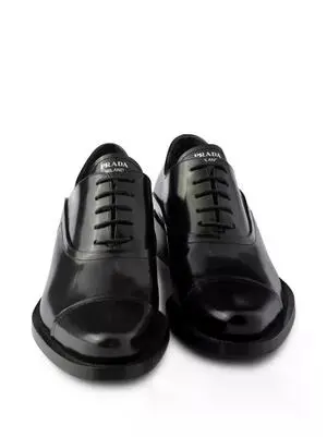 Prada Polished Leather Sneakers