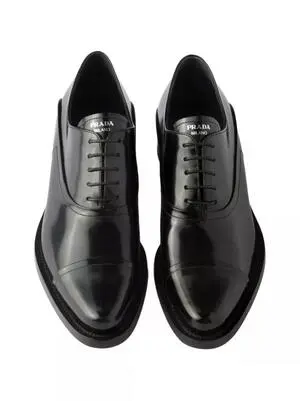 Prada Polished Leather Sneakers