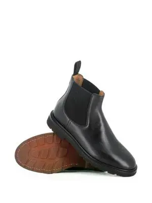 HENDERSON BARACCO Elasticated-side Leather Chelsea Boots