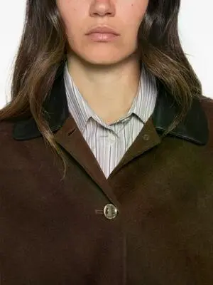 Maje Button-up Shirt-collar Coat