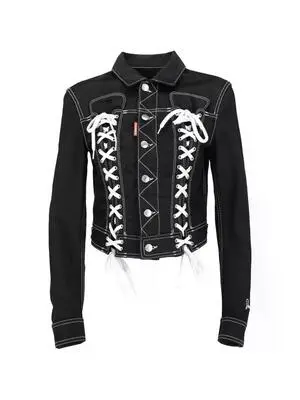 Dsquared2 Lace-up Denim Jacket