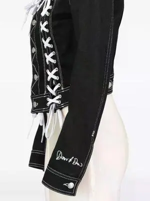 Dsquared2 Lace-up Denim Jacket