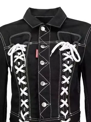 Dsquared2 Lace-up Denim Jacket