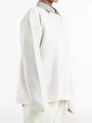 Sofie D'hoore Crew-neck Drop-shoulder Wool Sweater