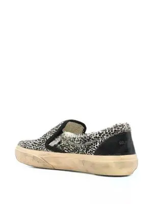 GOLDEN GOOSE Vce Animal-print Slip-on Sneakers