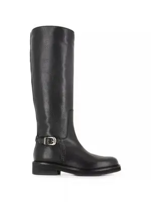 Sartore Buckled Leather Boots - Black