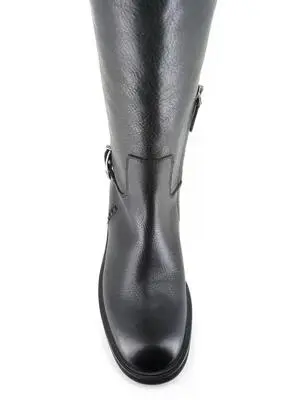 Sartore Buckled Leather Boots