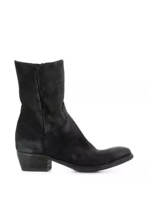 PANTANETTI Suede-finish Ankle Boots - Black