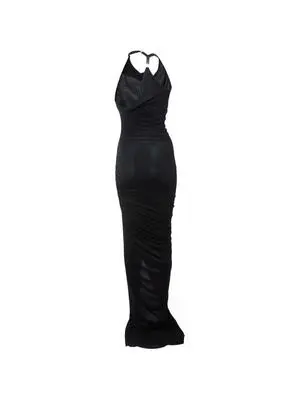 Rick Owens Ruched Jersey Maxi Dress