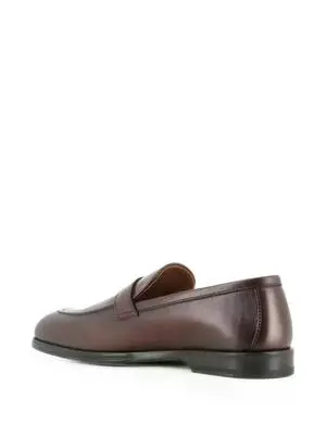 HENDERSON BARACCO Buckle-strap Leather Loafers - Brown