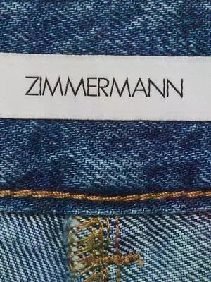 Zimmermann Panelled Wide-leg Denim Shorts