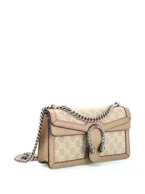 Gucci Dionysus Bag Gg Coated Canvas With Leather Small Shoulder Bag