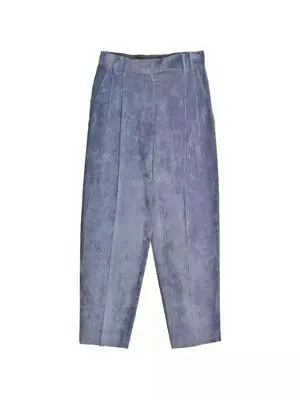Brunello Cucinelli Pleated Corduroy Cropped Trousers