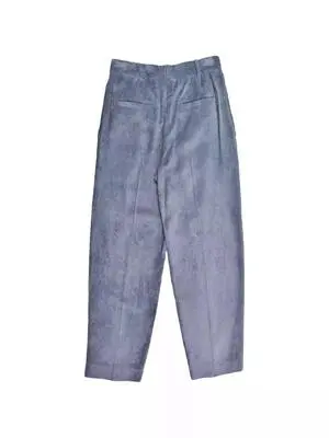 Brunello Cucinelli Pleated Corduroy Cropped Trousers