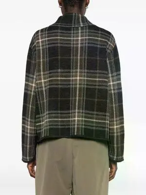 Eric Bompard Tartan Mock-neck Sweater
