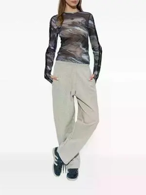 Adidas Abstract-print Long-sleeve T-shirt