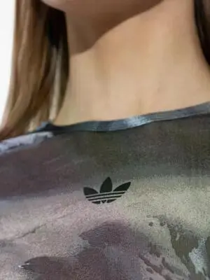 Adidas Abstract-print Long-sleeve T-shirt