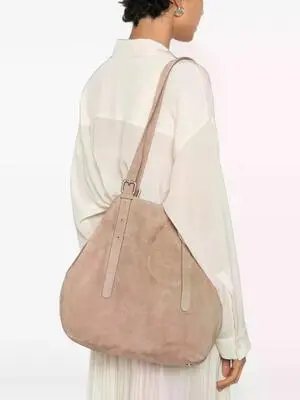 AUTENTICA 504 Galatea Suede Shoulder Bag
