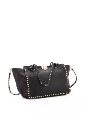 Valentino Garavani Rockstud Pebbled Leather Medium Tote Bag