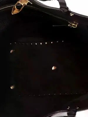 Valentino Garavani Rockstud Pebbled Leather Medium Tote Bag