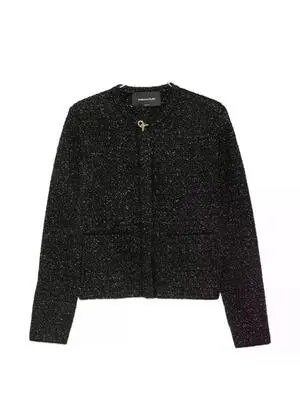 Fabiana Filippi Bouclé-knit Metallic-thread Jacket - Black