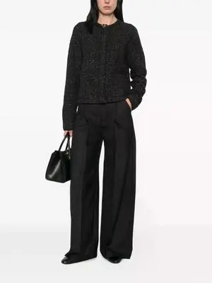 Fabiana Filippi Bouclé-knit Metallic-thread Jacket