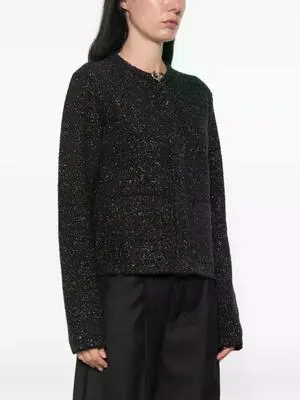 Fabiana Filippi Bouclé-knit Metallic-thread Jacket