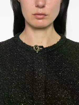 Fabiana Filippi Bouclé-knit Metallic-thread Jacket