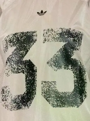 Adidas Number-print Mesh-panel T-shirt