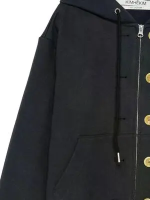KIMHEKIM Ash-button Zip-up Hoodie