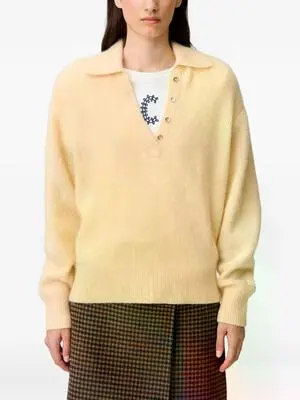 Claudie Pierlot Relaxed Fluffy Knit Jumper