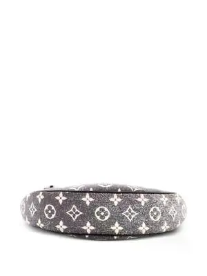 LOUIS VUITTON Monogram Jacquard Denim Hobo Bag - Black