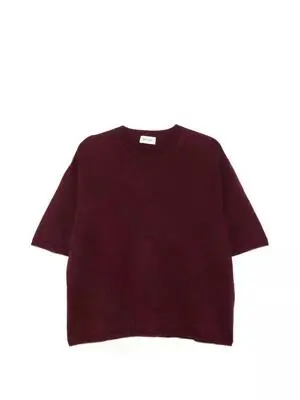 Soft Goat Cashmere T-shirt - Purple