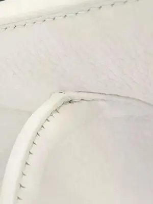 Hermès 2015 Taurillon Clemence Birkin 30 Tote Bag - White