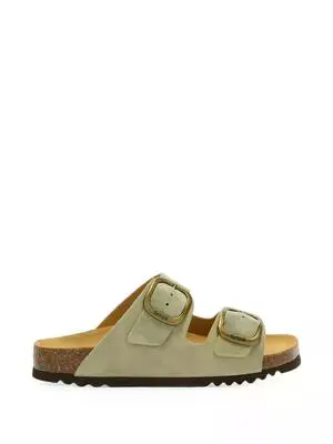 DR. SCHOLL'S SHOES Buckle-fastening Suede Sandals - Green