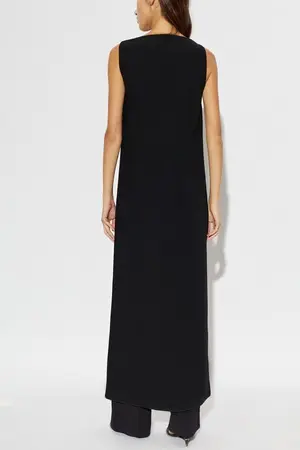 JIL SANDER Wool Top With Asymmetric Cut