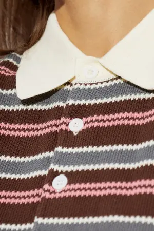 The Upside Wonder" Long Sleeve Polo