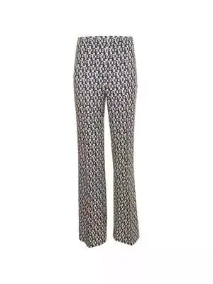 Elisabetta Franchi Monogram Jersey Trousers