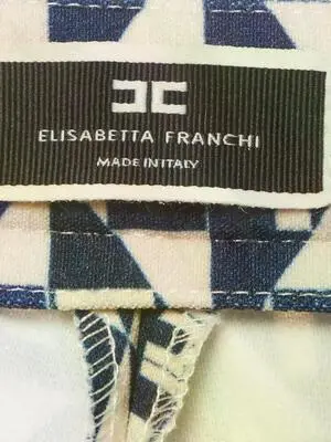 Elisabetta Franchi Monogram Jersey Trousers