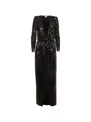 Elisabetta Franchi Sequinned Wrap Dress