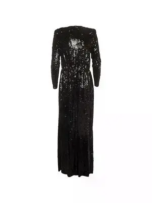 Elisabetta Franchi Sequinned Wrap Dress