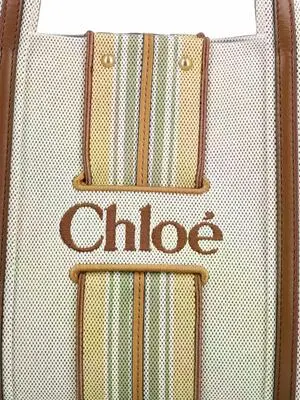 Chloé Small Woody Loop Tote Bag In Canvas