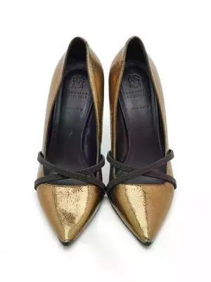Brunello Cucinelli Metallic Pointed-toe Pumps
