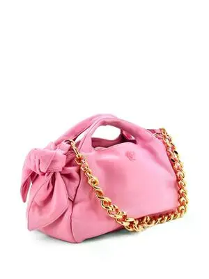 Versace Medusa Head Chain Tote Leather Shoulder Bag