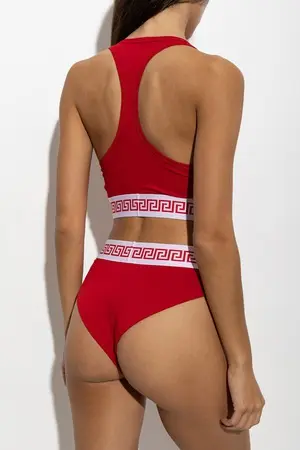 Versace High-waisted Cotton Briefs