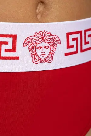 Versace High-waisted Cotton Briefs
