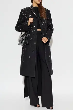 JIL SANDER Wool Coat With Sequins
