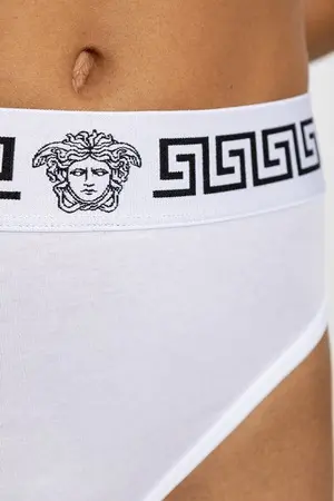 Versace High-waisted Cotton Briefs